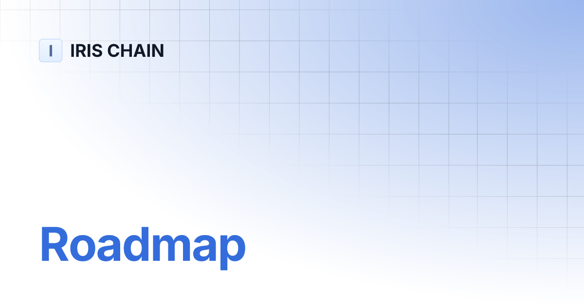 Roadmap | IRIS CHAIN